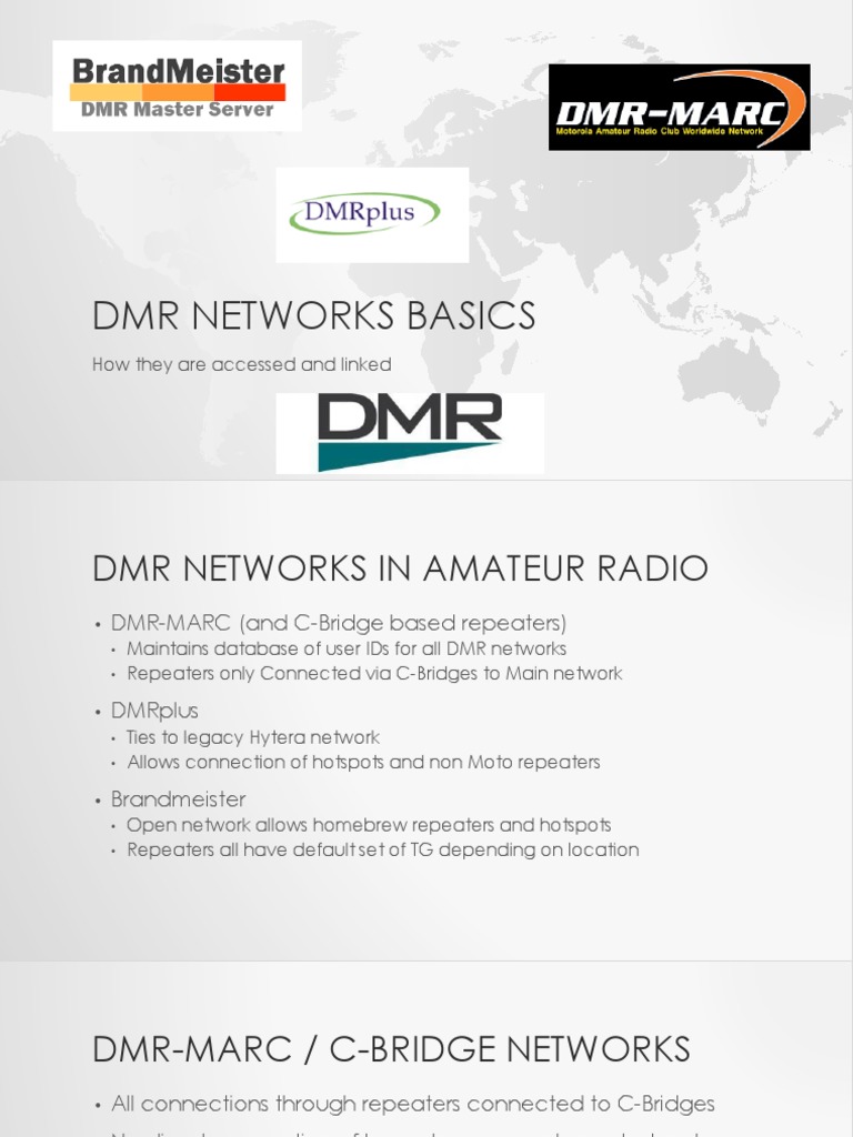 DMR Networks Basics KB5RAB 10 04 16 1 | PDF | Telecommunications ...