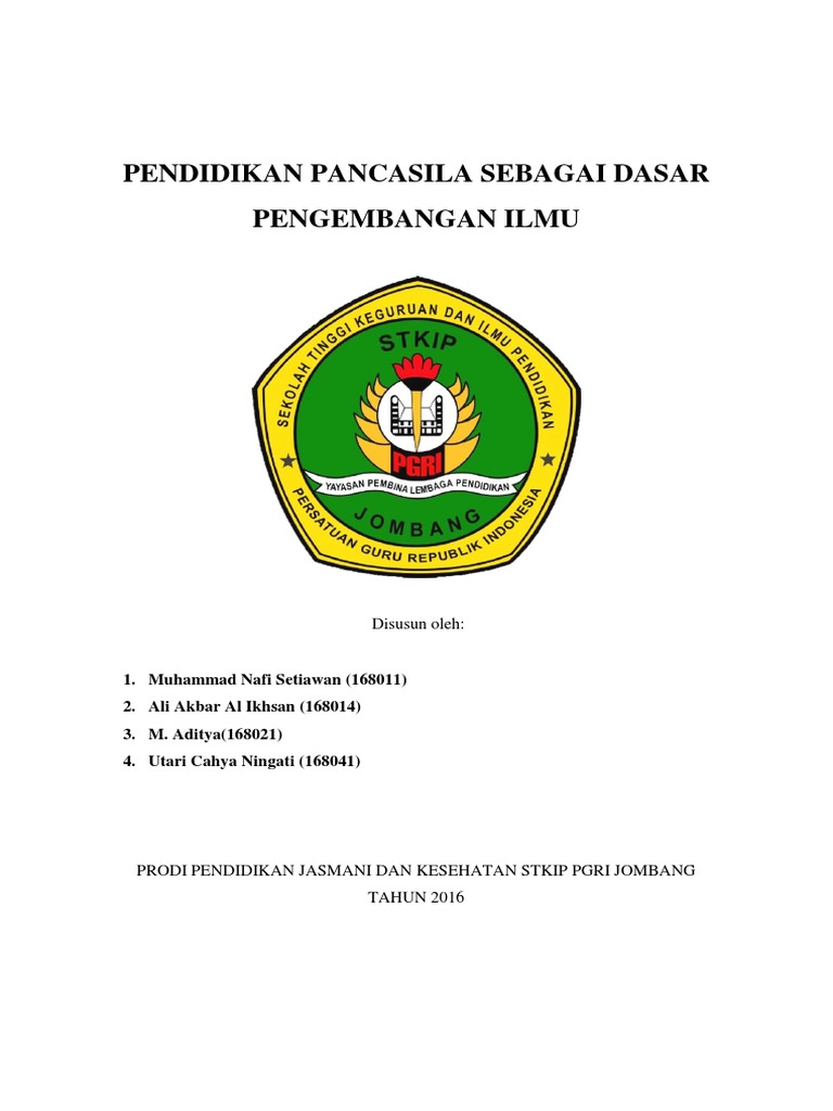 Makalah Pancasila Sebagai Dasar Pengembangan Ilmu | PDF