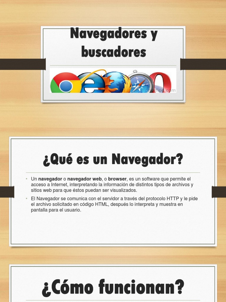 Navegadores y Buscadores | PDF | Safari (navegador web) | explorador de Internet