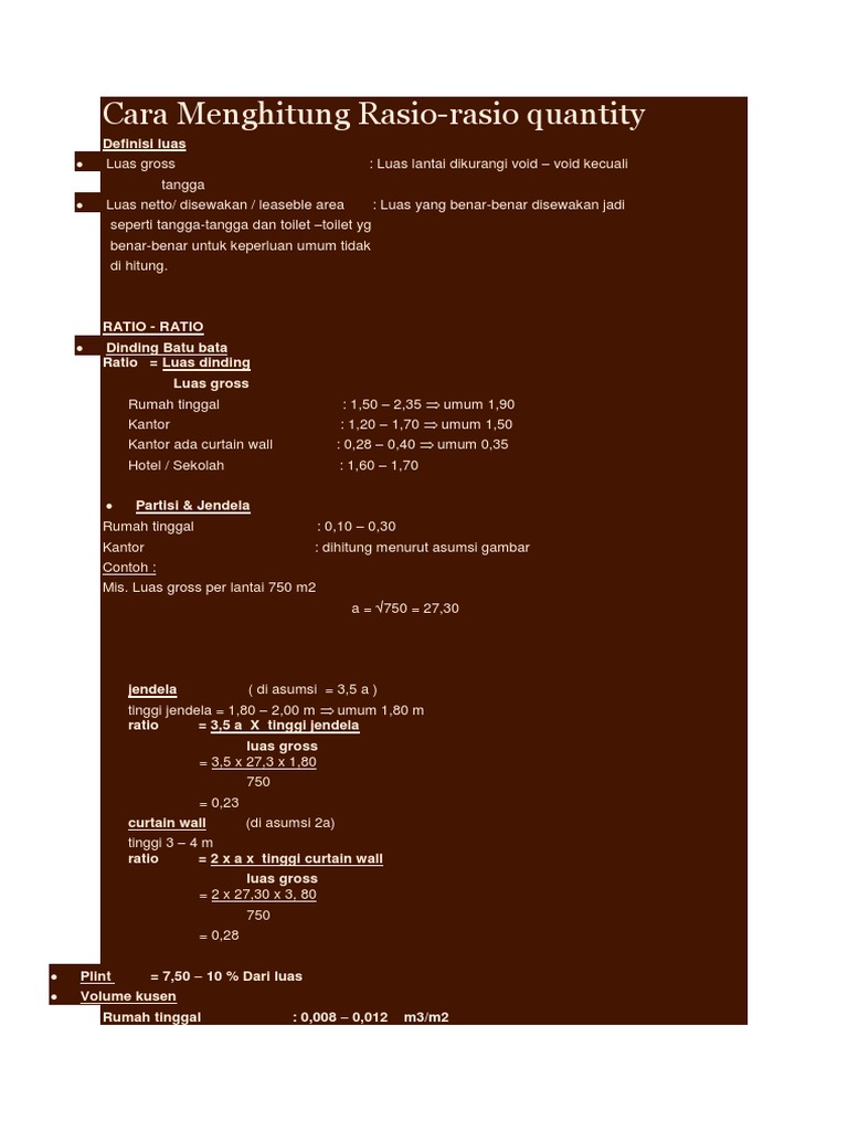 Cara Menghitung Rasio | PDF