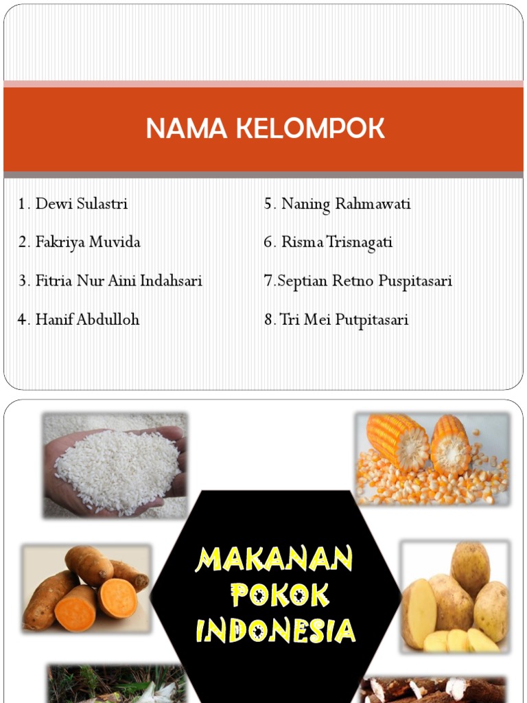 Jenis Makanan Pokok di Indonesia | PDF