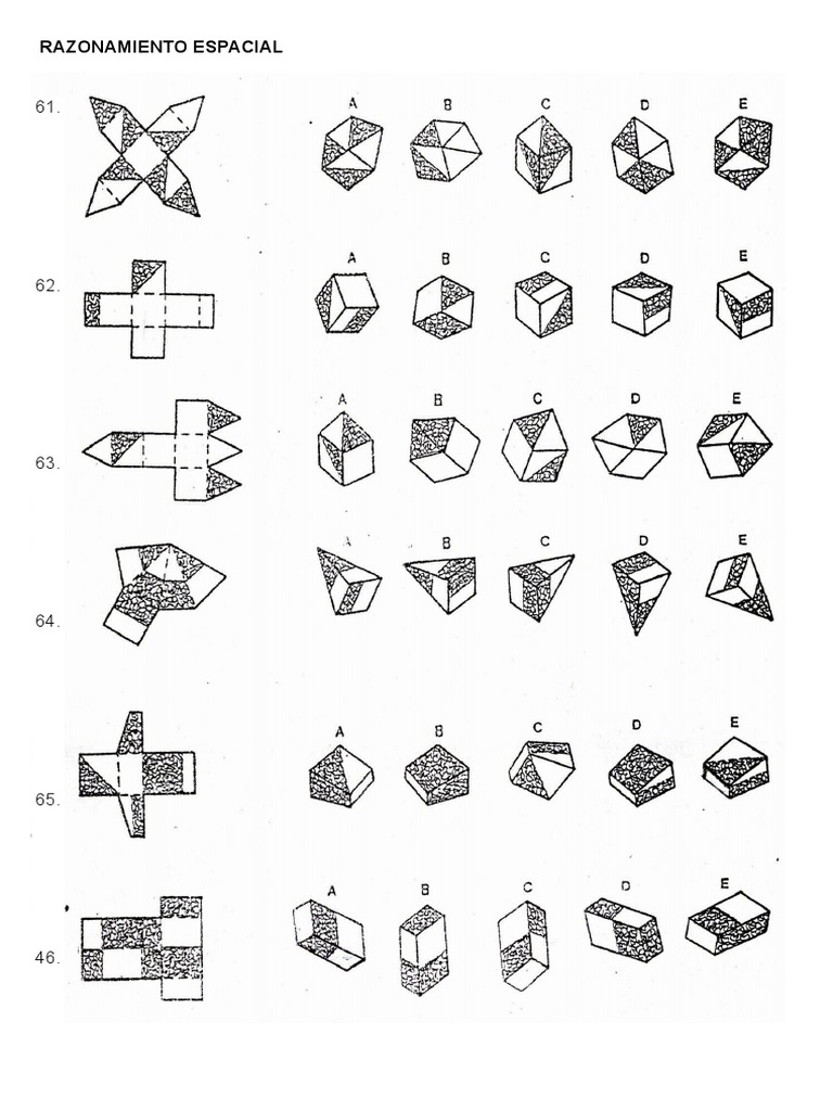 Razonamiento Espacial | PDF
