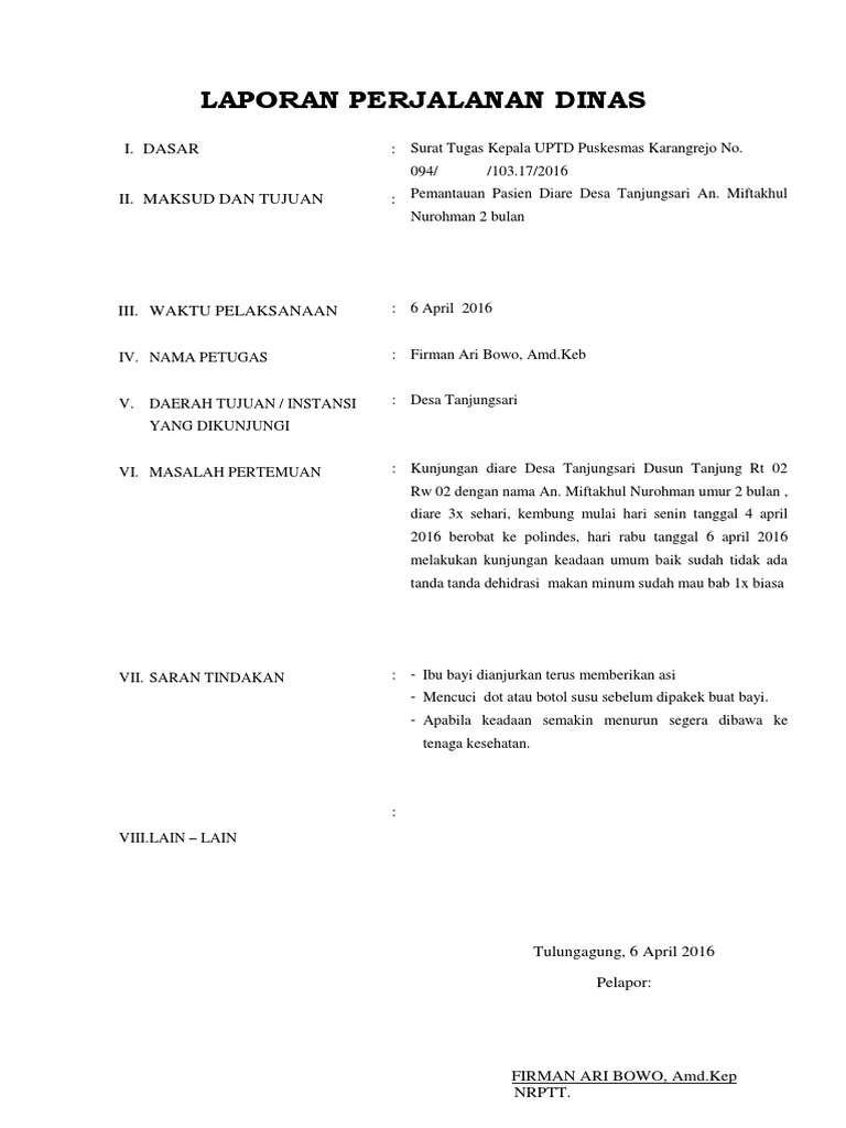 LPD Bok Diare April | PDF