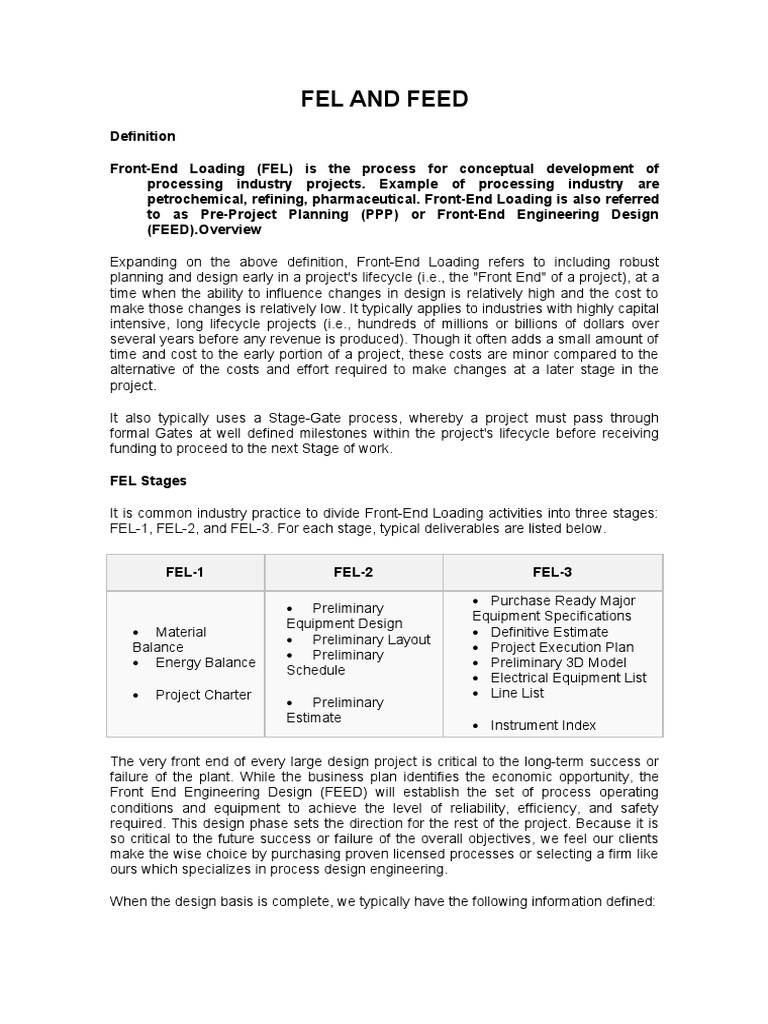 Defining the Front-End: A Comprehensive Overview of Front-End Loading ...