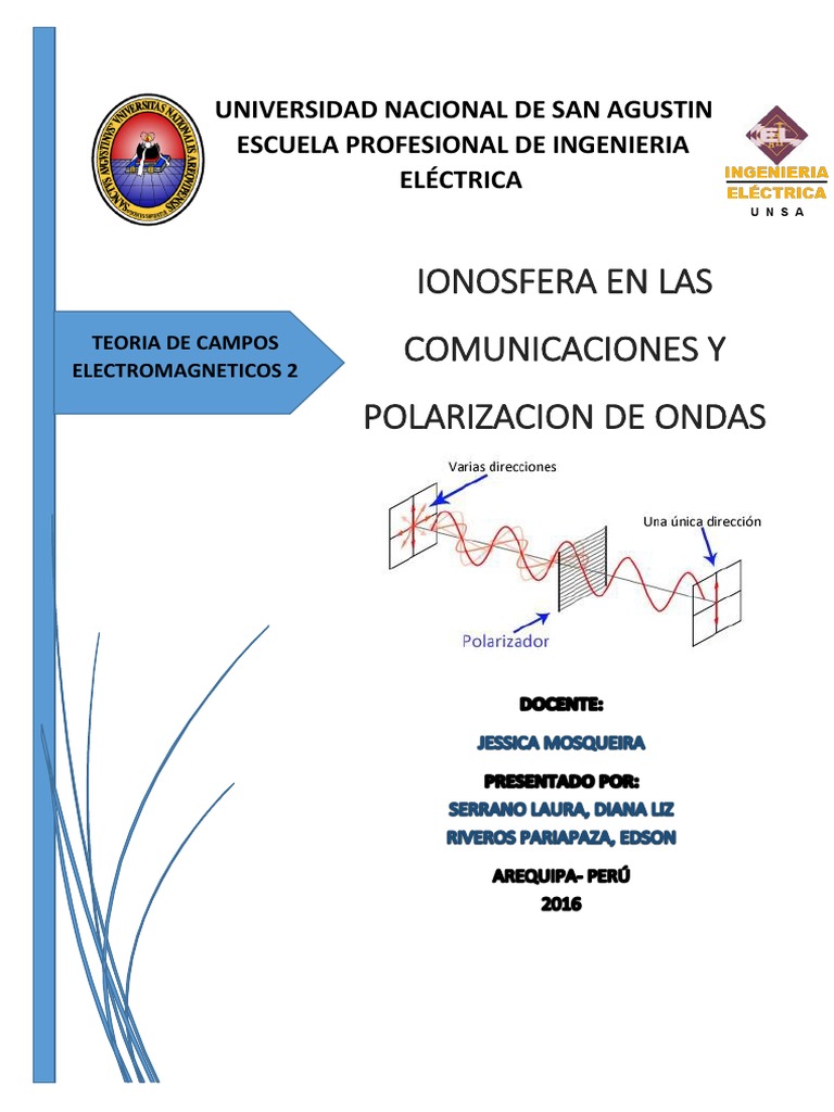 IONOSFERA | PDF | Polarización (ondas) | Ionosfera