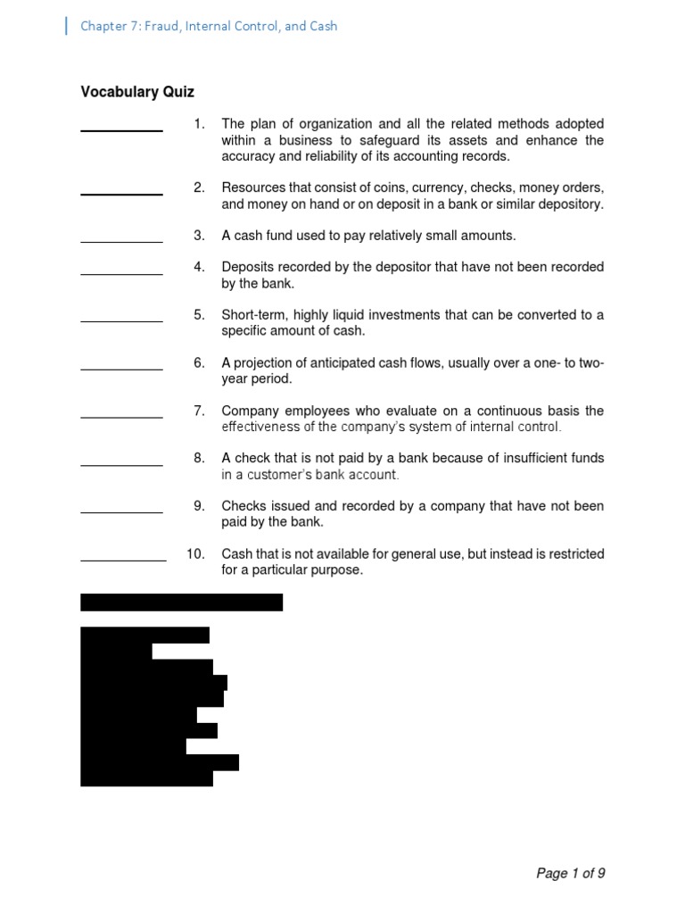 Internal Control Duties and Fraud Prevention | PDF | Internal Control ...