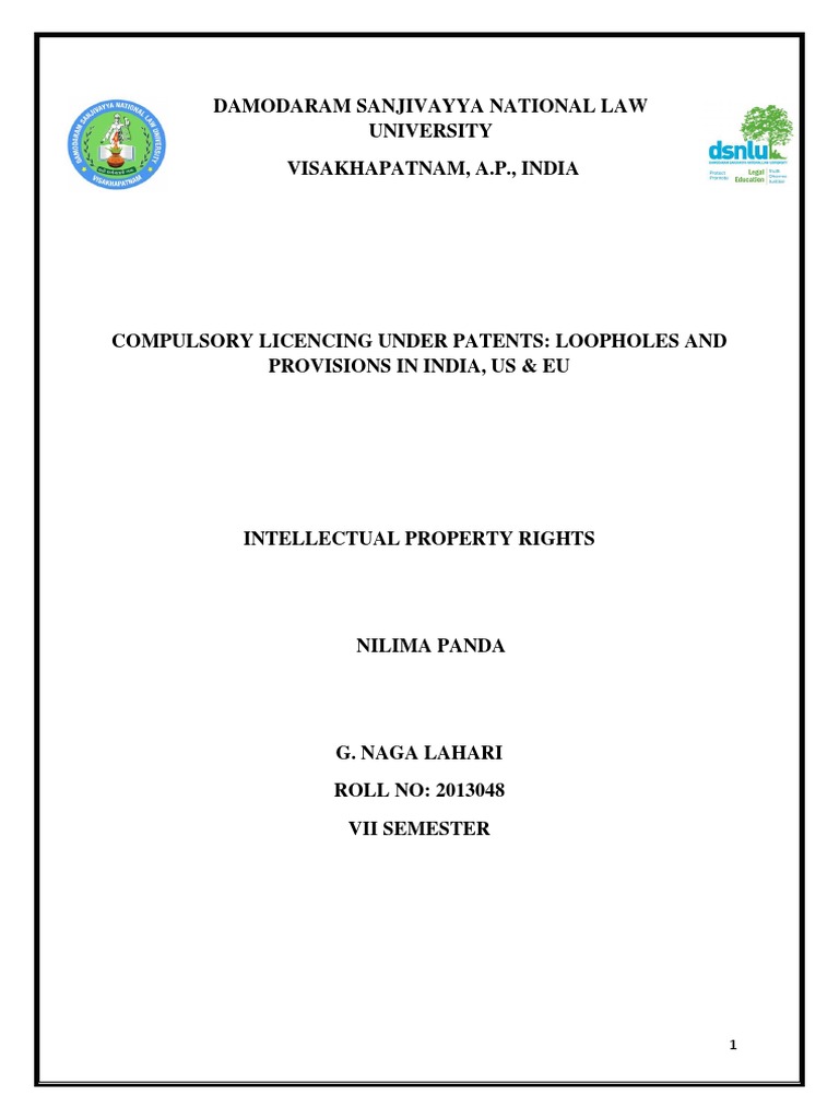 IPR Project | PDF | Patent | License