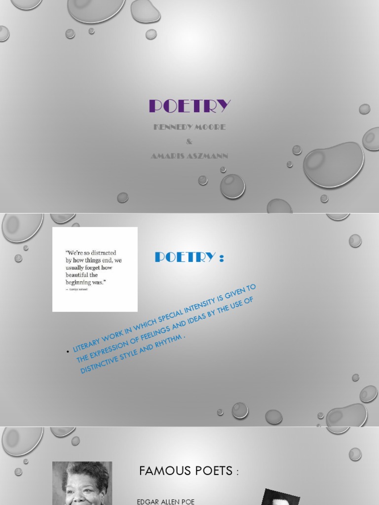 Poetry for Enthusiasts | PDF