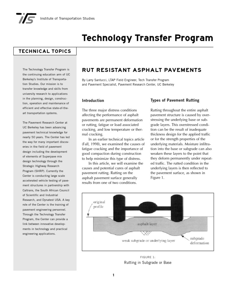 Rut Resistant Asphalt Pavements | PDF | Road Surface | Asphalt