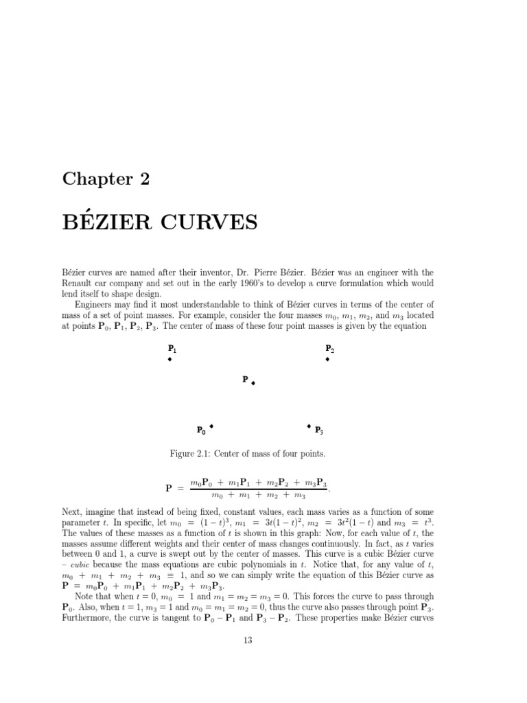 Bezier Curves | PDF | Curve | Tangent