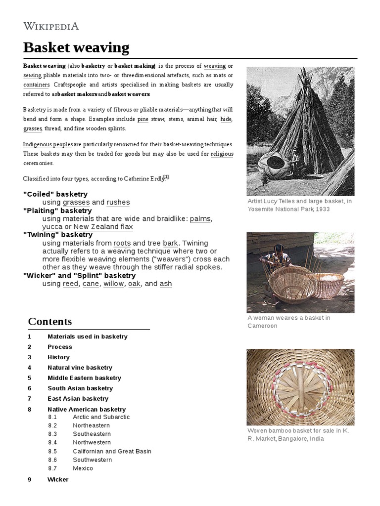 Basket Weaving | Basket Weaving | Crafts | Free 30-day Trial | Scribd