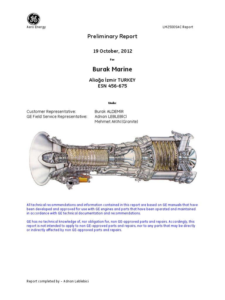 Boroscope lm2500 | PDF | Turbine | Gas Compressor