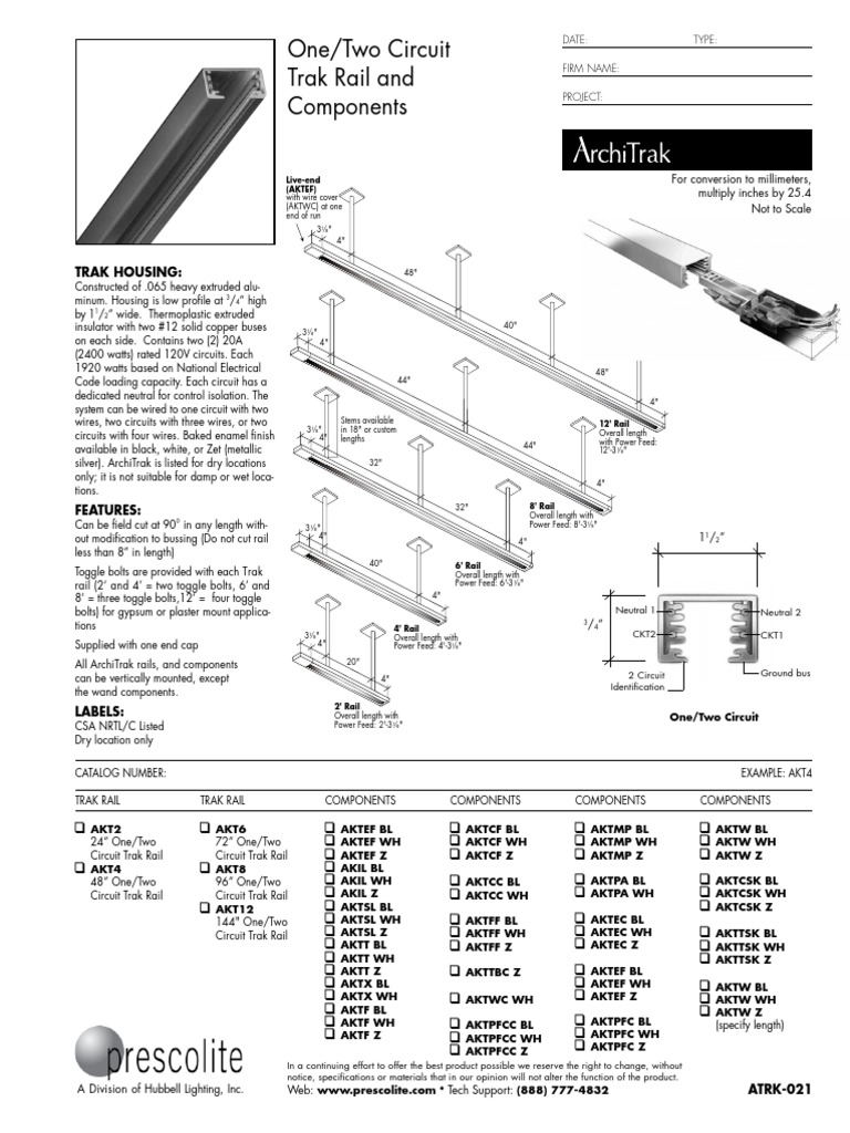 Prescolite Akt4 WH Specsheet 13 | PDF | Manufactured Goods | Building ...
