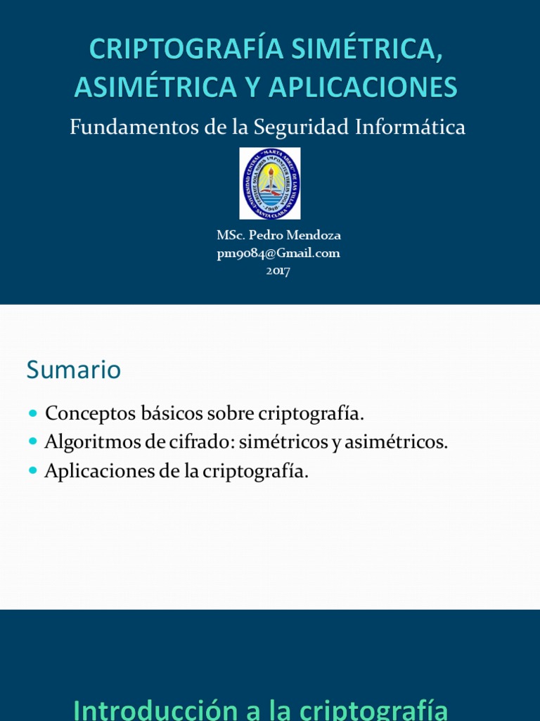 Sistemas Criptográficos Simétricos y Asimétricos | PDF | Clave (criptografía) | Criptografía