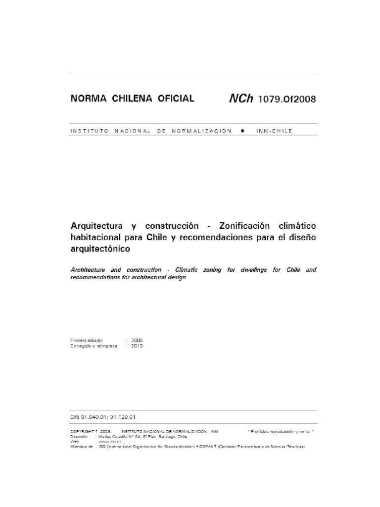 NCH 1079 | PDF