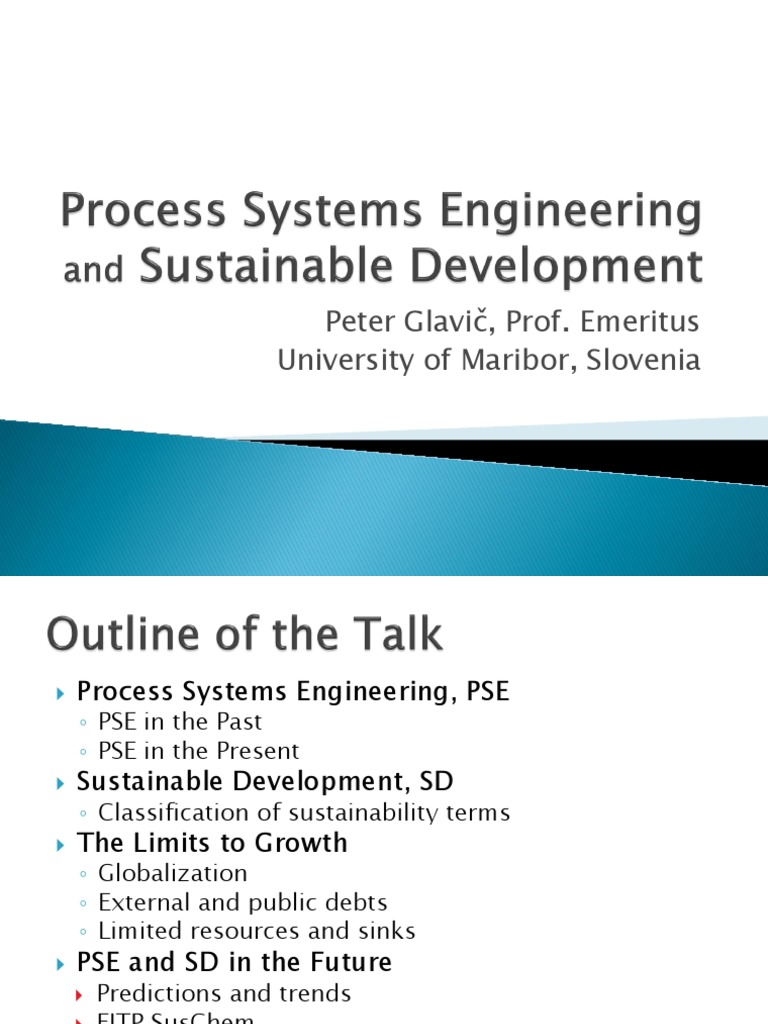 Process System Engineering and Sustainable Development | PDF | Waste | Sustainability