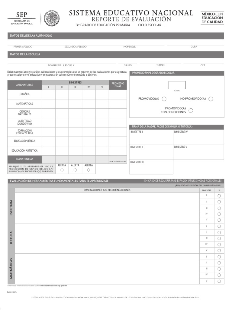 reportes de evaluacion de tercer grado458.pdf | Comprensión lectora ...