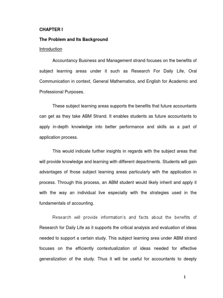 ABM Research | PDF | Accounting | Critical Thinking