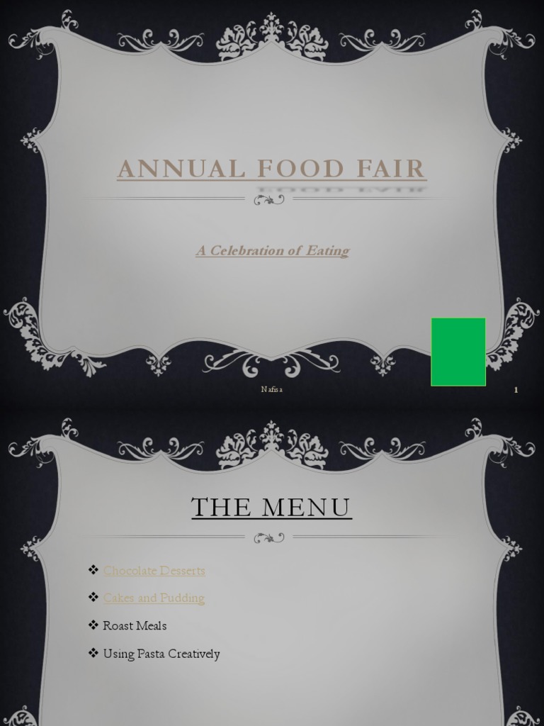 Annual Food Fair Menu Highlights | PDF | Cuisine | Food And Drink