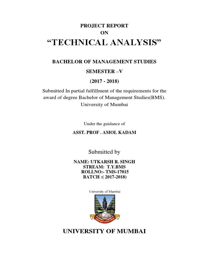 "Technical Analysis": Project Report ON | PDF | Science | Science (General)