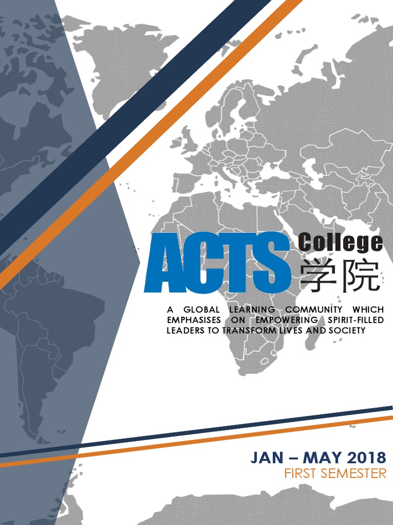 Acts College Modules 2018 - First Semester | PDF | Graduate School ...
