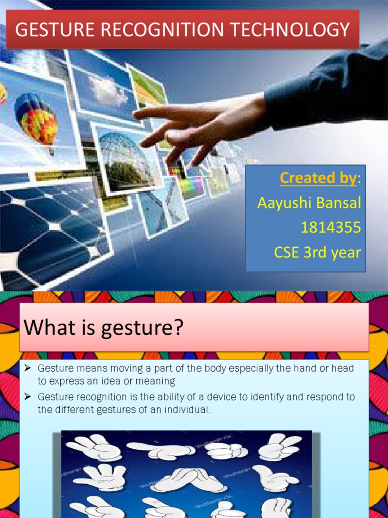 Gesture Recognition Technology Pdf Accelerometer Gesture