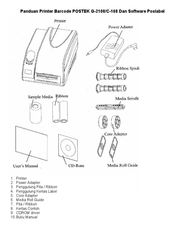 Panduan Postek - Simple | PDF