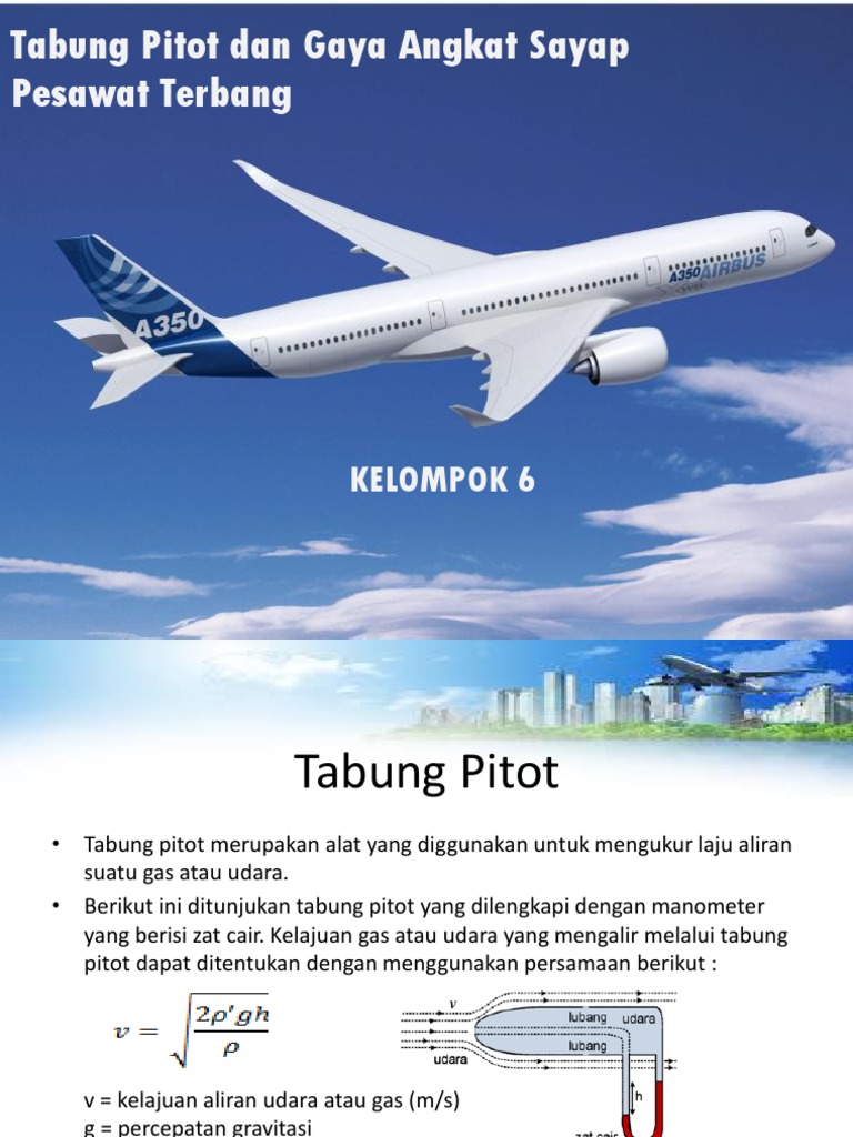 Tabung Pitot Dan Gaya Angkat Sayap Pesawat Terbang-1 | PDF