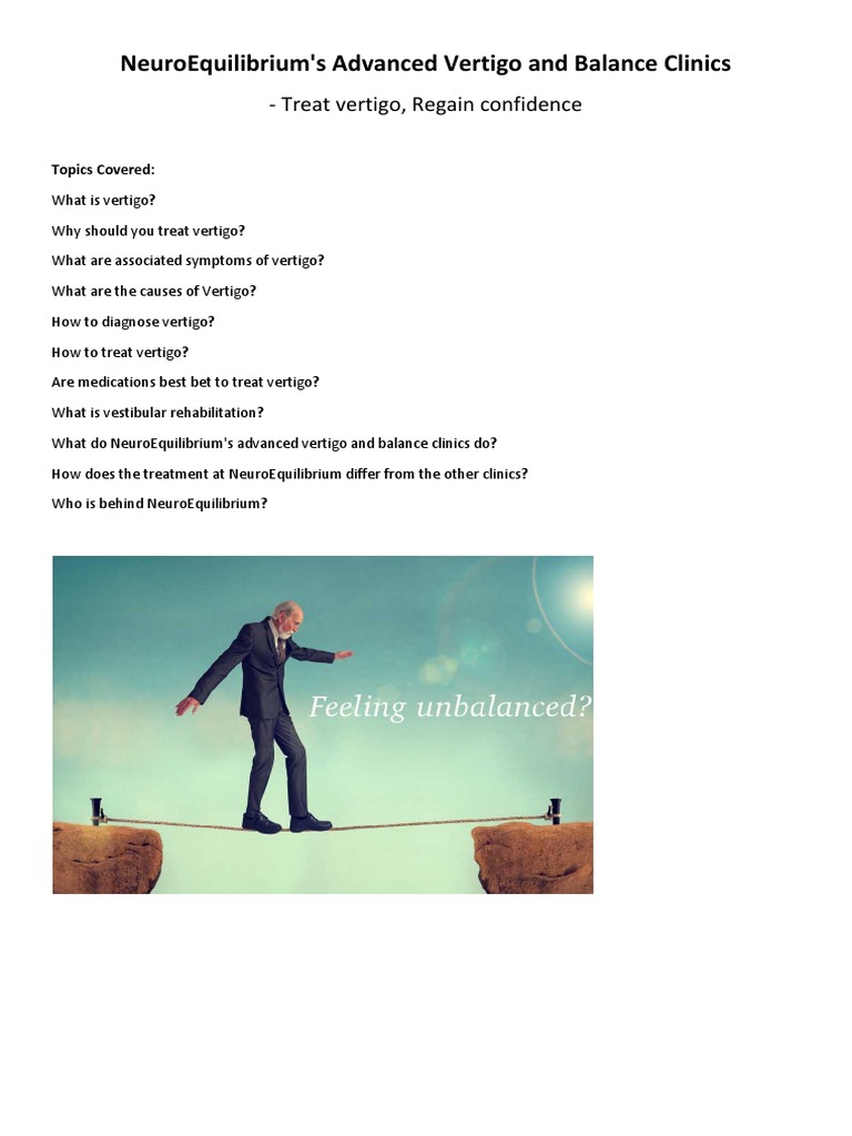 Neuro Equilibrium | Download Free PDF | Vertigo | Vestibular System
