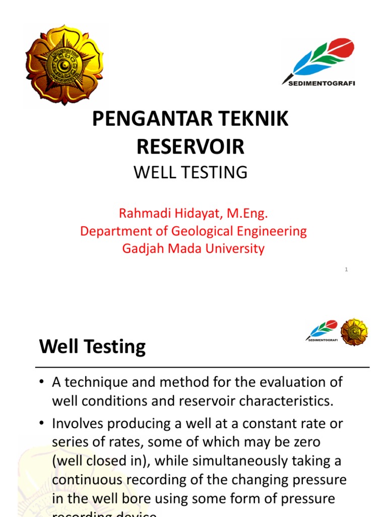 Well Testing | PDF | Petroleum Reservoir | Permeability (Earth Sciences)
