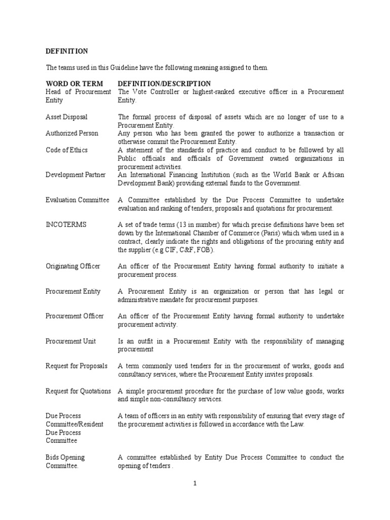 KADPPA Guidelines | PDF | Procurement | Request For Proposal