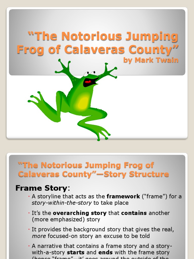 The Notorious Jumping Frog of Calaveras County Intro Powerpoint | PDF
