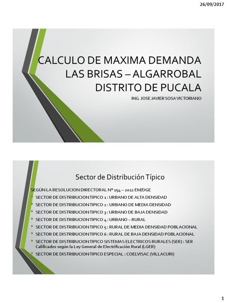 Cálculo de Demanda Eléctrica Pucalá | PDF | Vatio | Tasas temporales
