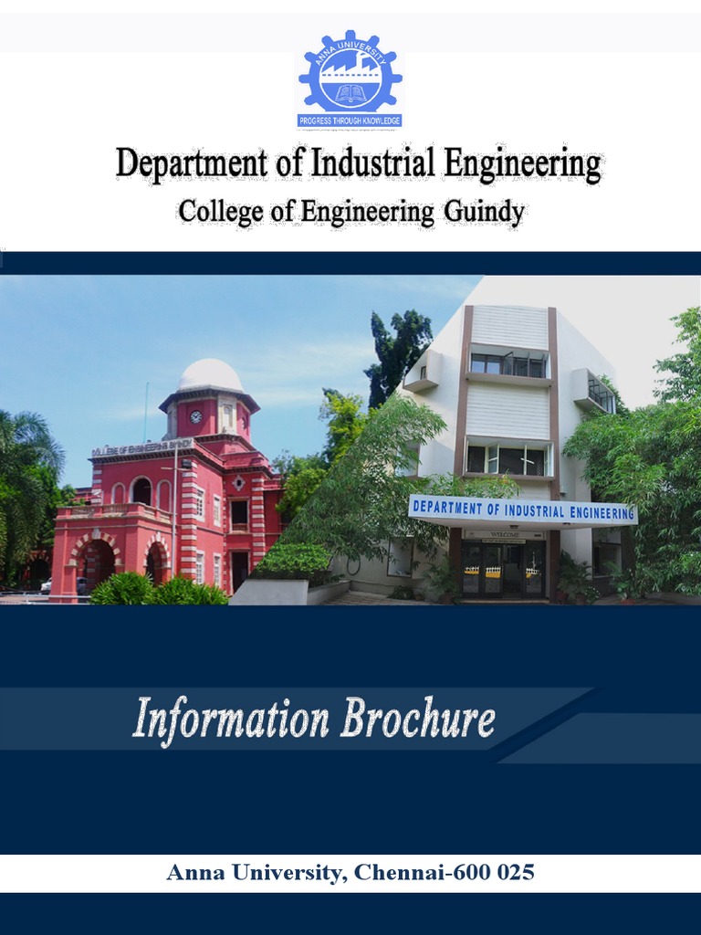Anna University, Chennai-600 025 | PDF | Industrial Engineering ...
