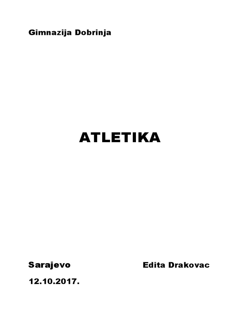 ATLETIKA | PDF
