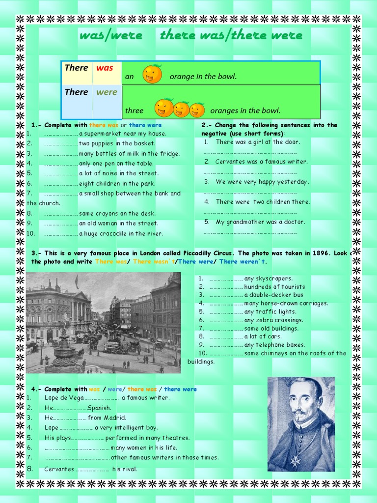 Was Were There Was There Were Fun Activities Games Grammar Drills ...