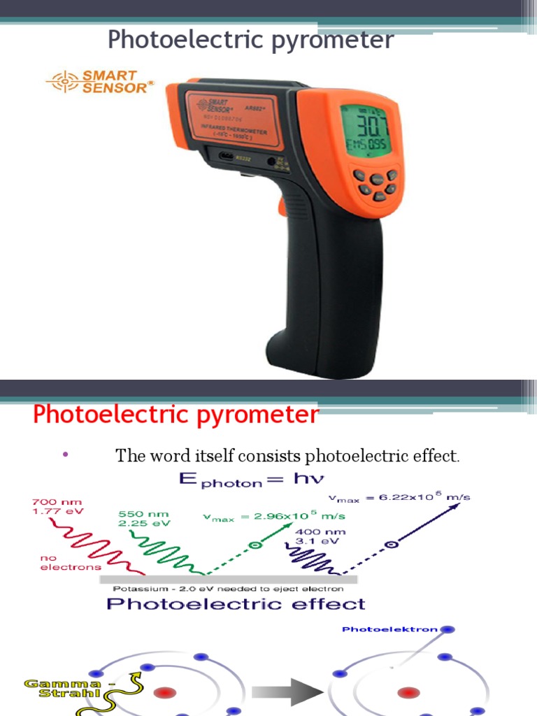 Photoelectric Pyrometer | Photoelectric Effect | Band Gap