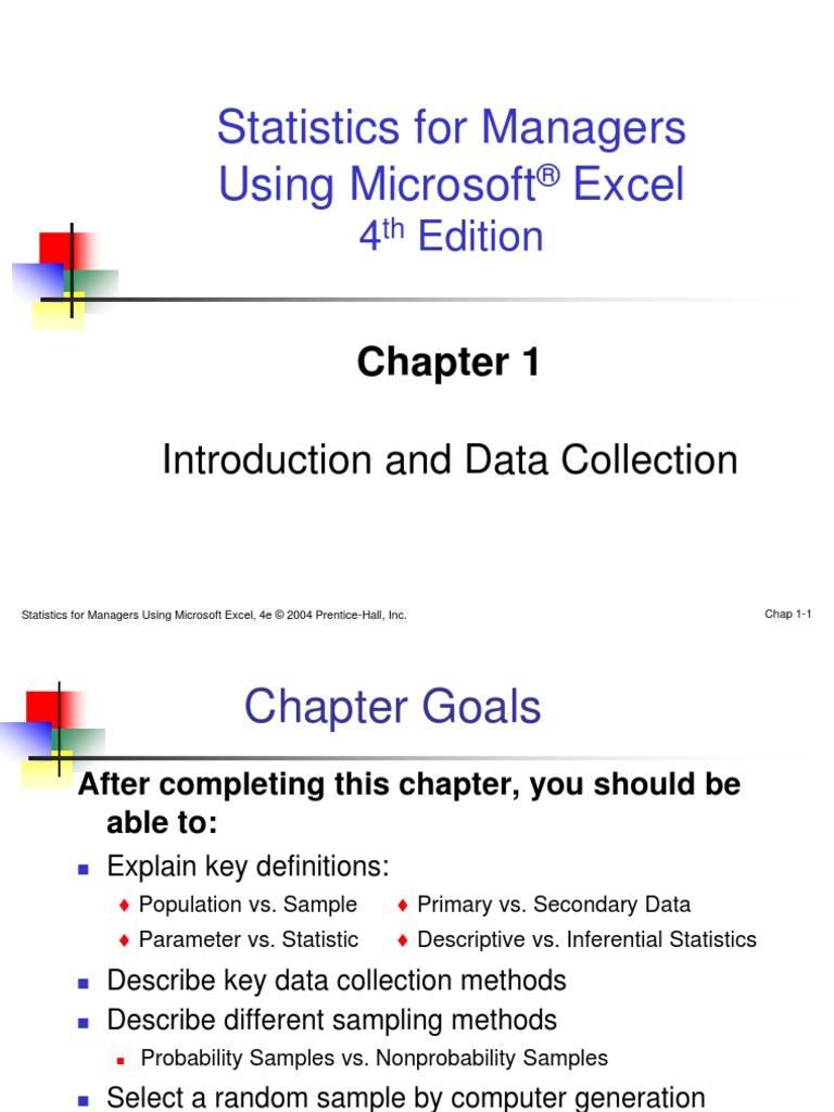 Statistics of Managers Using Excel Chapter 1 | PDF | Level Of ...