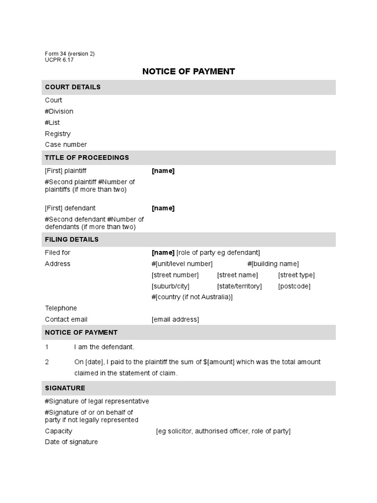 Notice of Payment: Court Details | PDF | Public Law | Judiciaries
