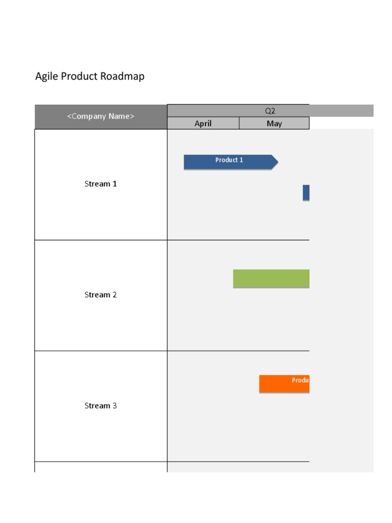 Product Roadmap Template 10 | PDF | Business | Art