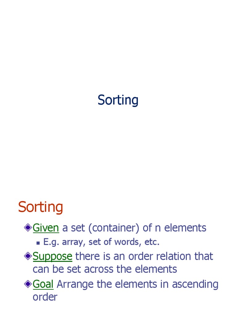 Sorting Algorithms Explained | PDF | Applied Mathematics | Algorithms ...