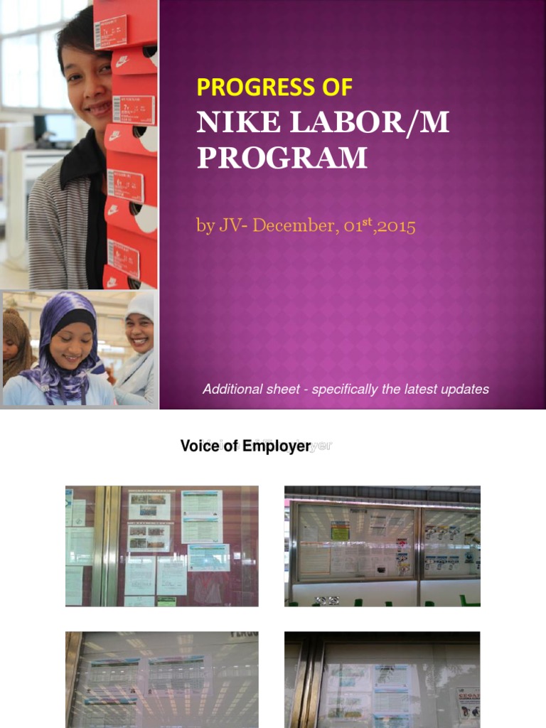 Nike Labor Program Updates 2015 | PDF