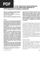 Canine ACTH Stimulation Test Protocol | PDF | Health Care | Medical ...