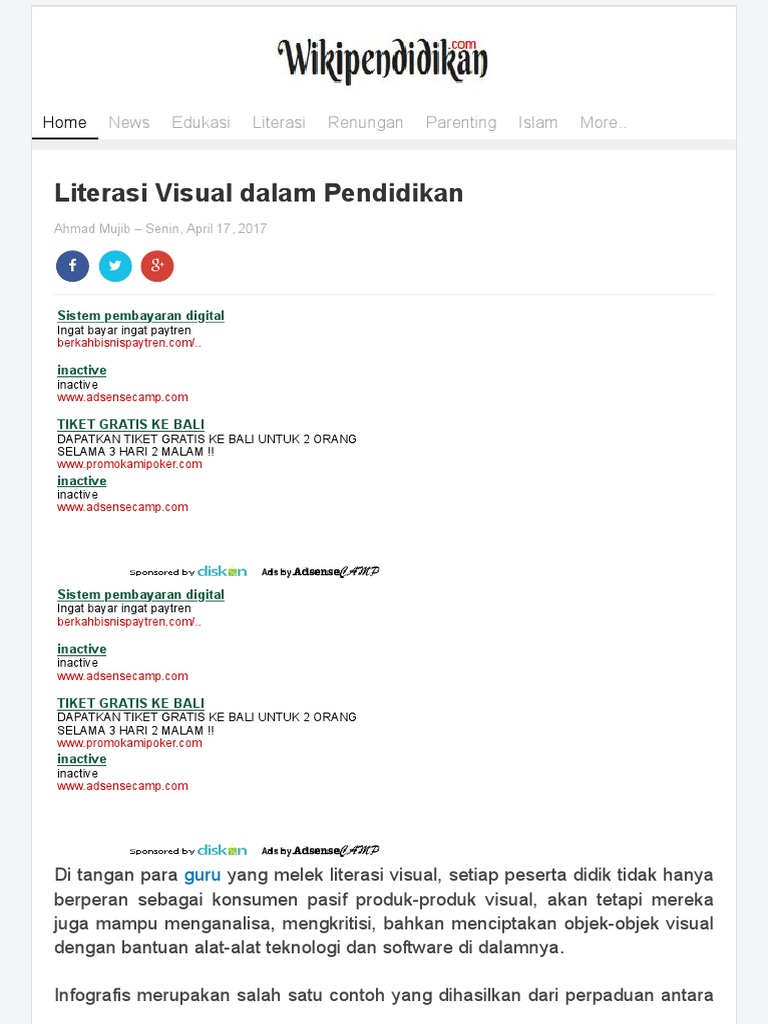 Memahami Literasi Visual dalam Pendidikan | PDF