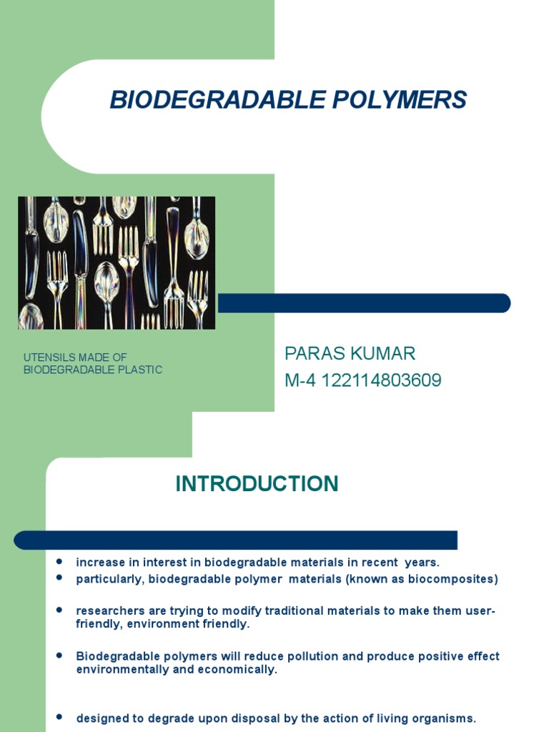 Biodegradable Polymers for Biomedicine | PDF | Polymers | Biodegradation