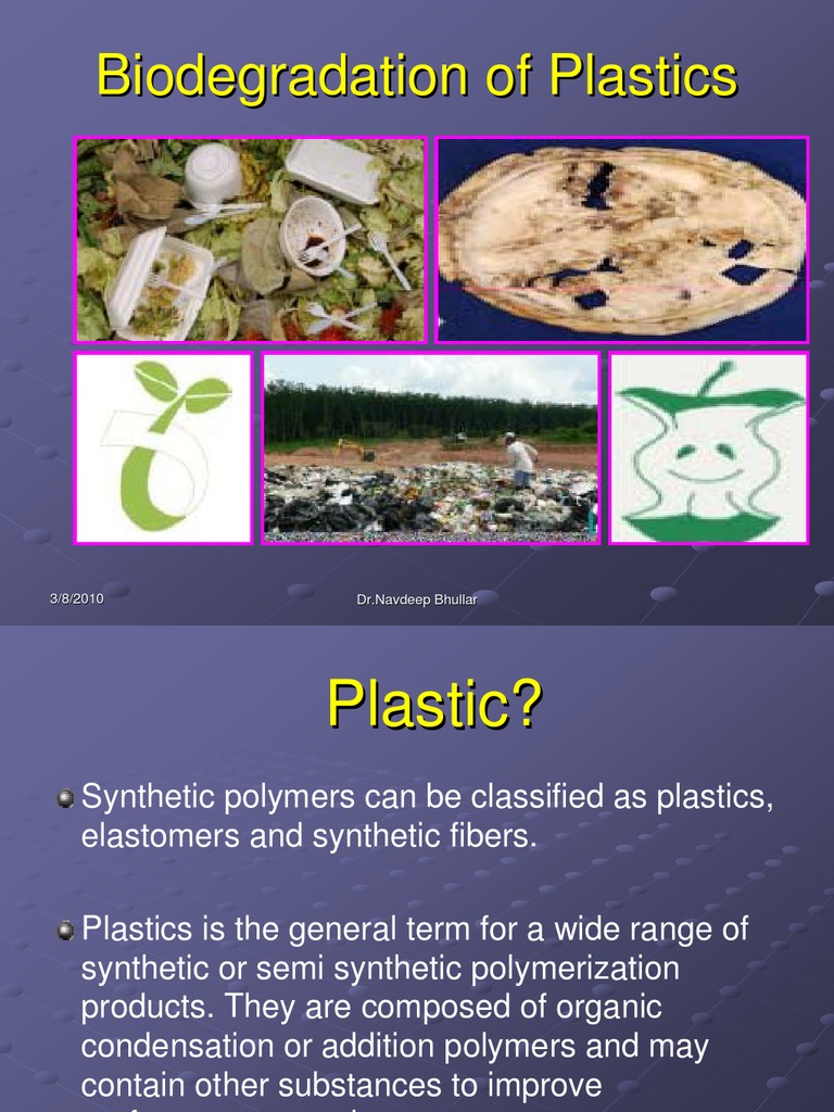 Bio Degradation of Plastics | PDF | Biodegradation | Plastic