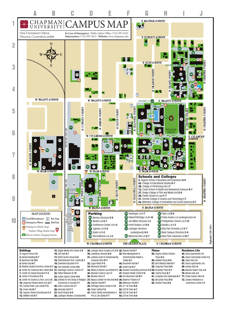 Chapman University Campus Map | PDF