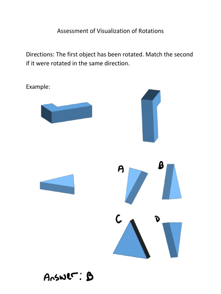 Visualization Rotation Matching Test | PDF | Teaching Methods & Materials