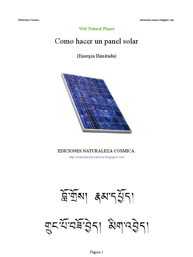 Panel Solar Casero | PDF | Panel solar | Energía solar