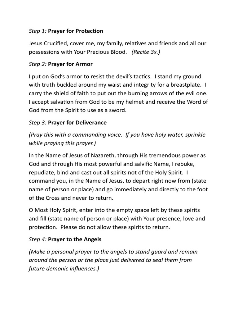 Catholic Prayers - Steps 1 To 6 | PDF